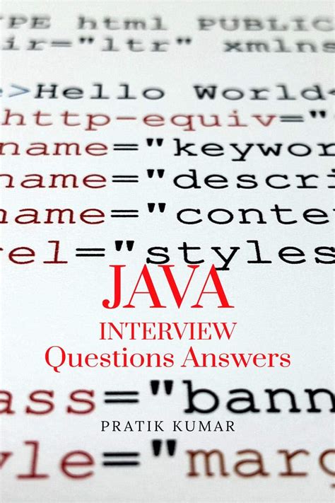 Java Interview Questions Answers Kumar Pratik 9781638062356 Books