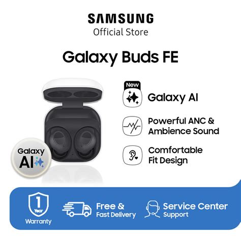 Jual Samsung Galaxy Buds Fe Graphite Galaxy Ai Handphone Ai Buds