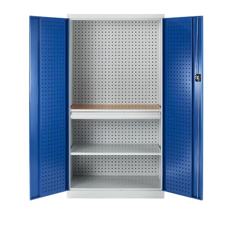 Tool Cupboard With Perforations 1 Drawer 1 Shelf 1 Worktop Kaiserkraft