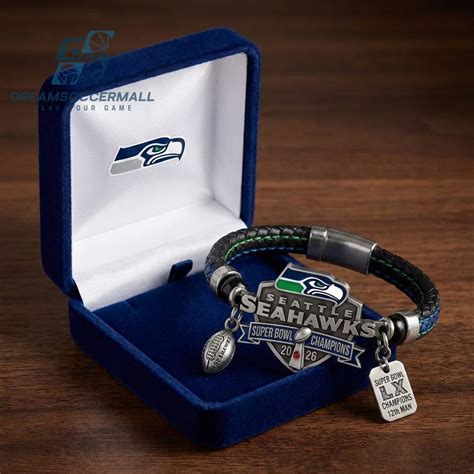Seattle Seahawks Super Bowl Lx Champions 2026 12th Man Bracelet