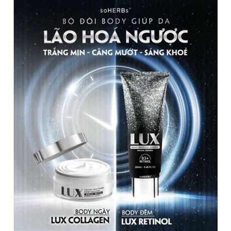 ChÍnh HÃng Kem Body Lux Retinol Soherbs Tinh ChẤt YẾn TƯƠi Collagen