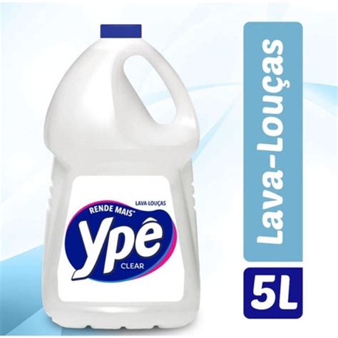 Detergente Líquido Biodegradável Ypê Clear 5 Litros 01 Unidade Em