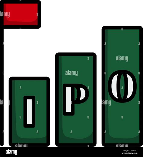 Ipo Icon Editable Bold Outline With Color Fill Design Vector