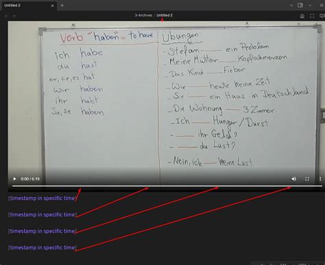 Timestamp Note On Video Or Audio Plugins Ideas Obsidian Forum