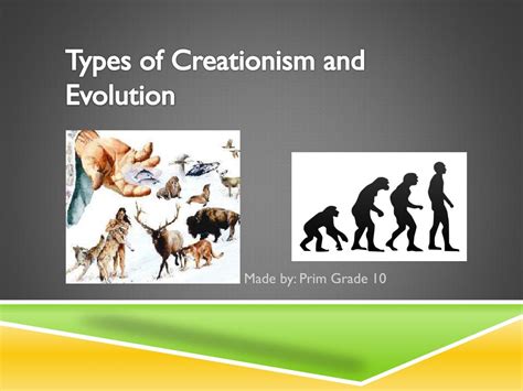 Ppt Types Of Creationism And Evolution Powerpoint Presentation Free