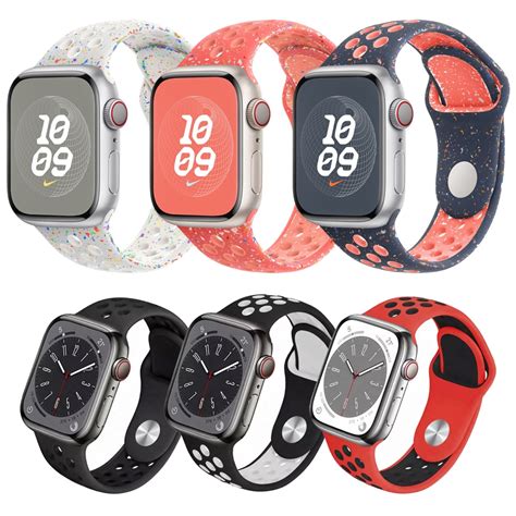 Pulseira Esportiva De Silicone Para Apple Watch Series Ultra 9 8 7 SE 6