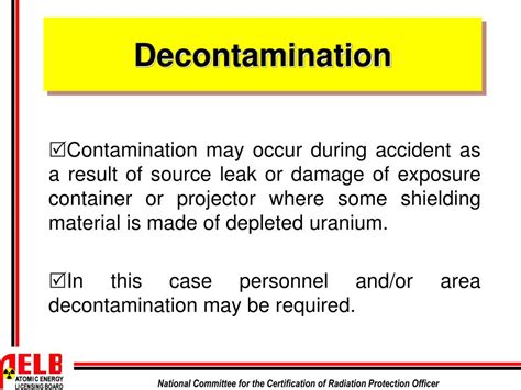 Ppt Planning And Emergency Procedures In Industrial Radiography