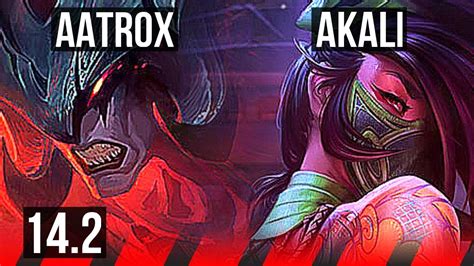 Aatrox Vs Akali Top Legendary 6 Solo Kills 1834 Kr Master
