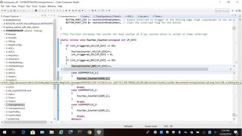 CCS MSP430F5359 Calling Function Inside Interrupt MSP Low Power Microcontroller Forum MSP