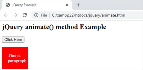 JQuery Animate Method CodingTag