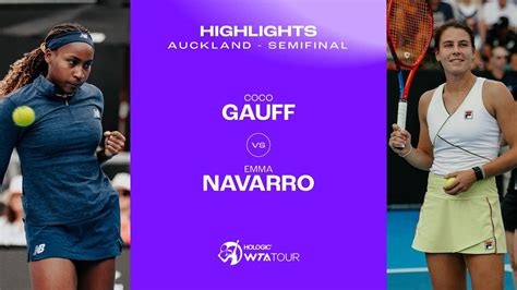 Coco Gauff Vs Emma Navarro Auckland Semifinal WTA Match Highlights The Global Herald