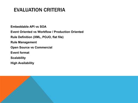 Rule Engine Evaluation For Complex Event Processing Pptx