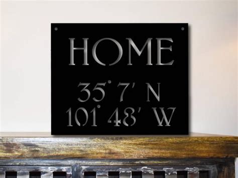 Latitude Longitude T Home Address Sign Housewares Homedecor Etsymktgtool