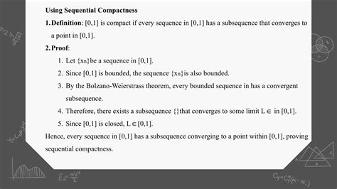 Compact Set In R And In Metric Spacepptx