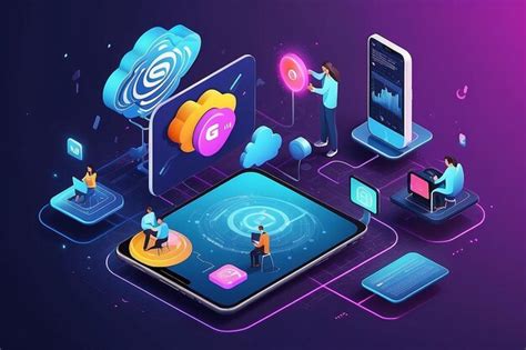 Premium Photo Internet Systems Telecommunication Isometric Concept