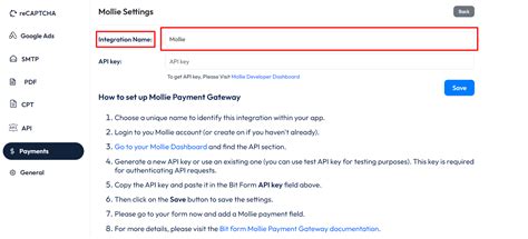Mollie Payment Field Bit Form