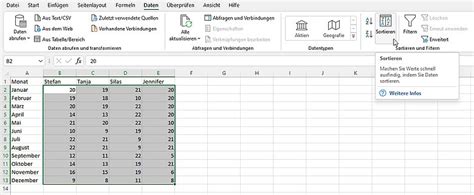 Excel Nach Spalten Sortieren In 5 Schritten