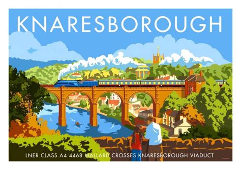 North Yorkshire Knaresborough Giclée Art Print North Yorkshire Art