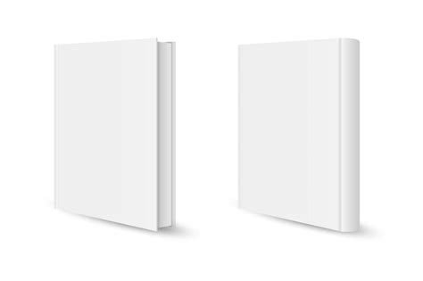 빈 세로 책 서식 파일 빈 잡지 또는 책 표지 책자 소책자 벡터 일러스트 레이 션 프리미엄 벡터