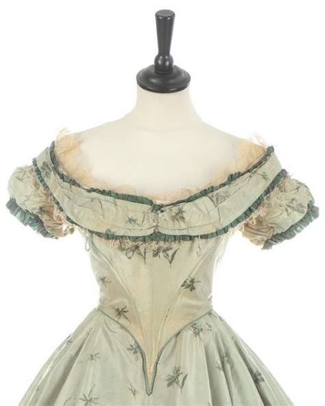 Evening Dress Ca 1860 In The Swan S Shadow Historical Dresses