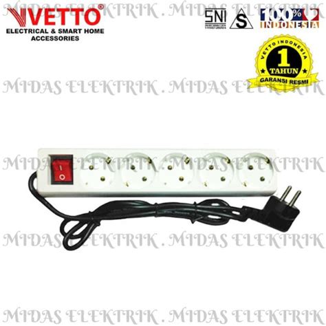 Jual Stop Kontak Arde 5 Lubang Switch On Off Saklar Indikator Dengan