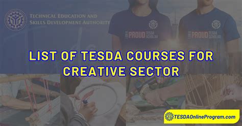 List Of Tesda Courses For Creative Sector Tesda Online Program