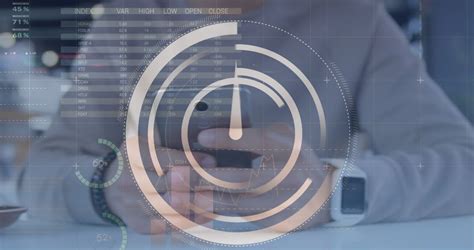 Smartphone With Digital Financial Data Visualizations Overlay Free