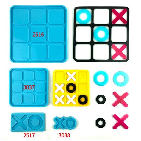 Tic Tac Toe Game Resin Molds Tic Tac Toe Mold Set Tic Tac Toe