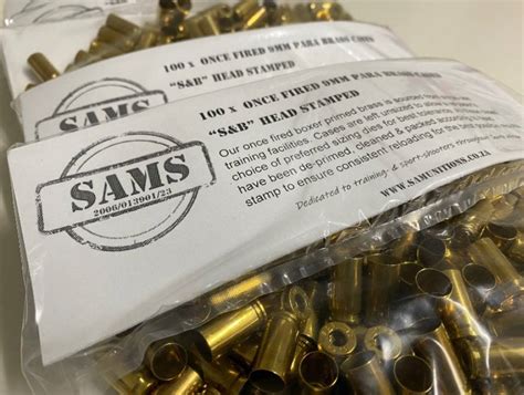 Clean Once Fired 9mm Brass Cases Sandb Clean Once Fired 9mm Brass