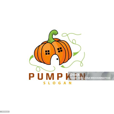 호박 로고 호박 벡터 건강한 야채 과일 농부 프리미엄 간단한 할로윈 과일 디자인 브랜드 라벨 기호 일러스트레이션 10월에 대한