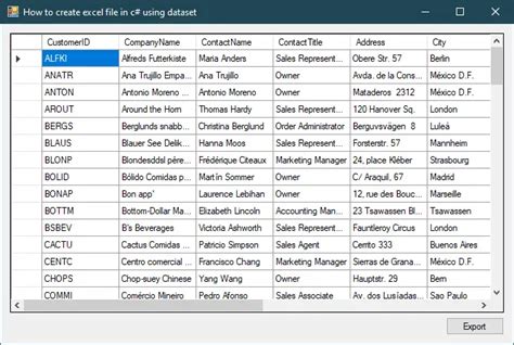 How To Create Excel File In C Using Dataset