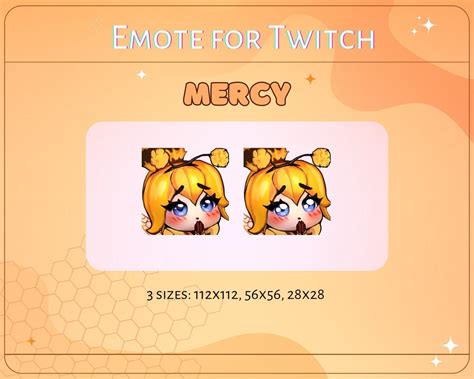 Cute Honey Bee Mercy Emote For Twitch Discord Youtube Overwatch 2