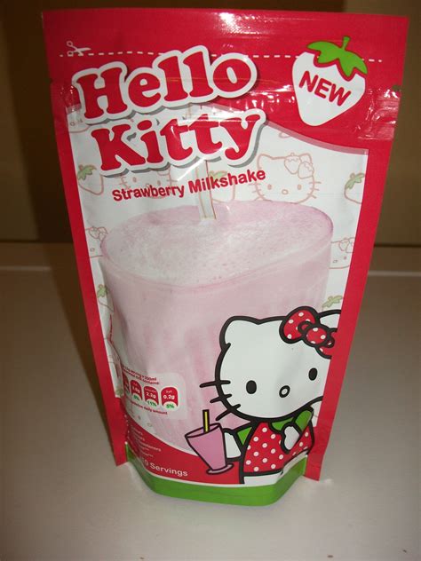 Hello Kitty Strawberry Milkshake Tastes Like Strawberry Nesquik Strawberry Milkshake