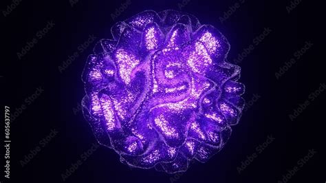 Abstract 3d Background Morphing Liquid Metal Glitter Blob Fluid Sphere