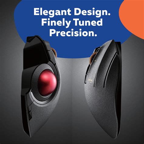 GetUSCart ELECOM EX G Pro Trackball Mouse Wired Wireless Bluetooth 3 Types Connection