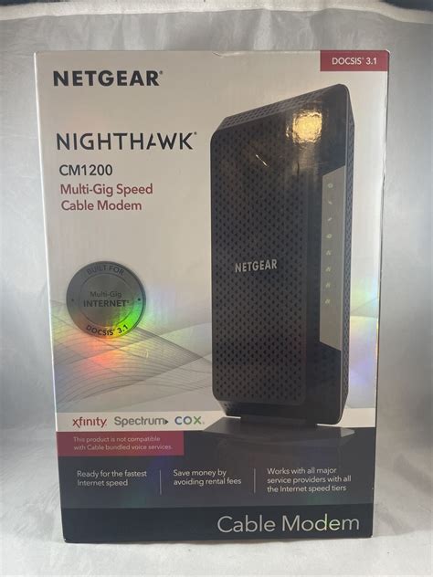 Used Netgear Nighthawk Cm Nas Docsis Cable Modem Multi Gig Speed Gigabit Ubb Threads
