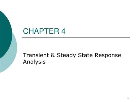 Ppt Chapter 4 Transient And Steady State Analysis In Control Systems Powerpoint Presentation