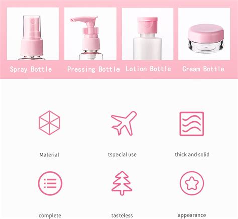 Reusable Travel Size Toiletry Bottles Leakproof Travel Skincare