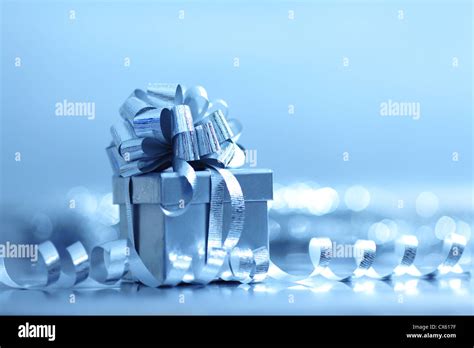 Blue Christmas Card Macro Close Up Stock Photo Alamy