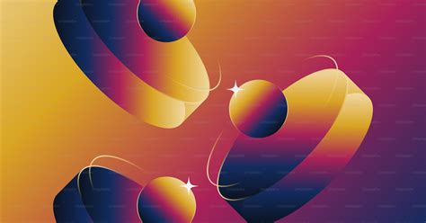 자주색과 노란색 배경에 있는 주황색과 노란색 원 그룹 벡터 Unsplash의 추상적인 이미지