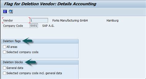 SAP FI Delete A Vendor