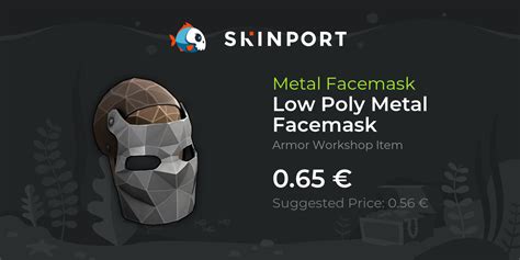 Low Poly Metal Facemask Rust Skinport