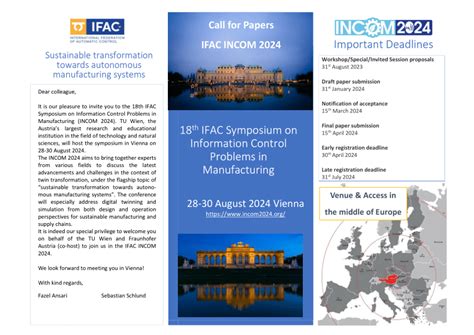 PDF Th IFAC Symposium On Information Control Problems In Manufacturing INCOM Https