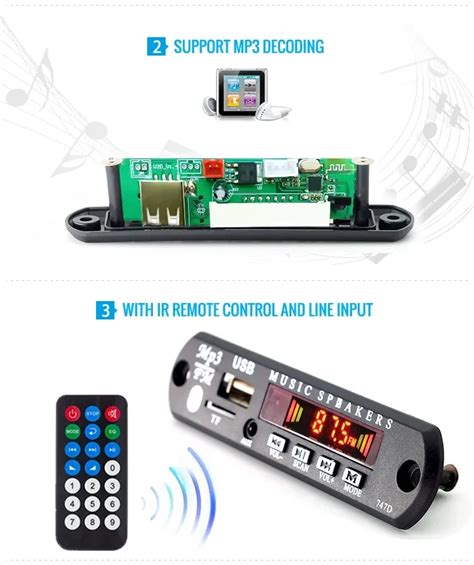 MP3 Player Audio Module FM Radio With Display MP3 Player And MP3 Player Module