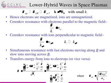 Ppt Role Of Lower Hybrid Waves In Space Plasmas Impacts And