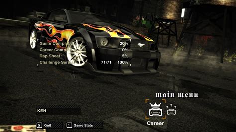 Скачать Need for Speed Most Wanted ReWork Сохранение Начало игры