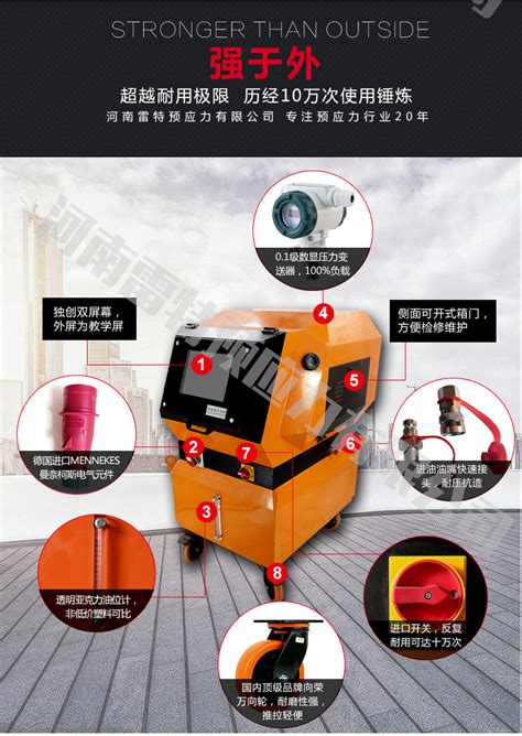 智能张拉设备 雷特预应力钢筋张拉设备 方便省力张拉河南雷特预应力有限公司