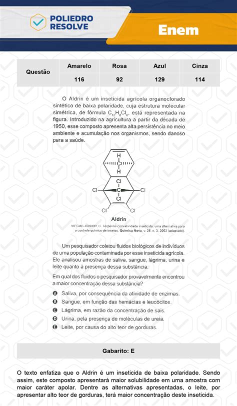Questão 116 Prova Amarela Enem 2023 Prepara Enem