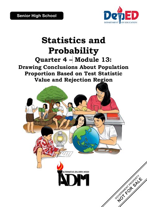 Solution Stat And Prob Q4 Mod13 Drawing Conclusions About Population Proportion Based On Test