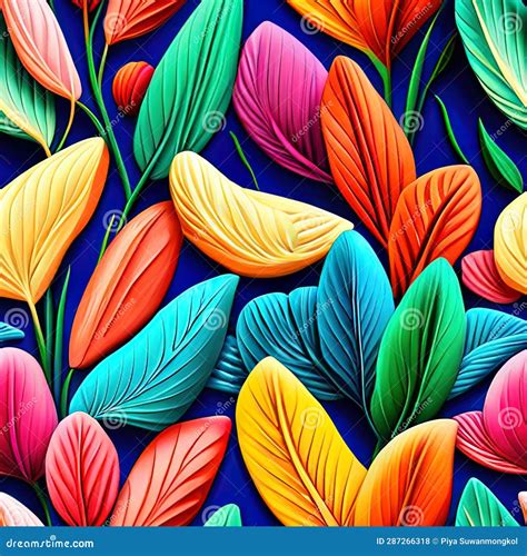 Seamless Craft Clay Patterns With Intricate Details And Shades Stock Illustration